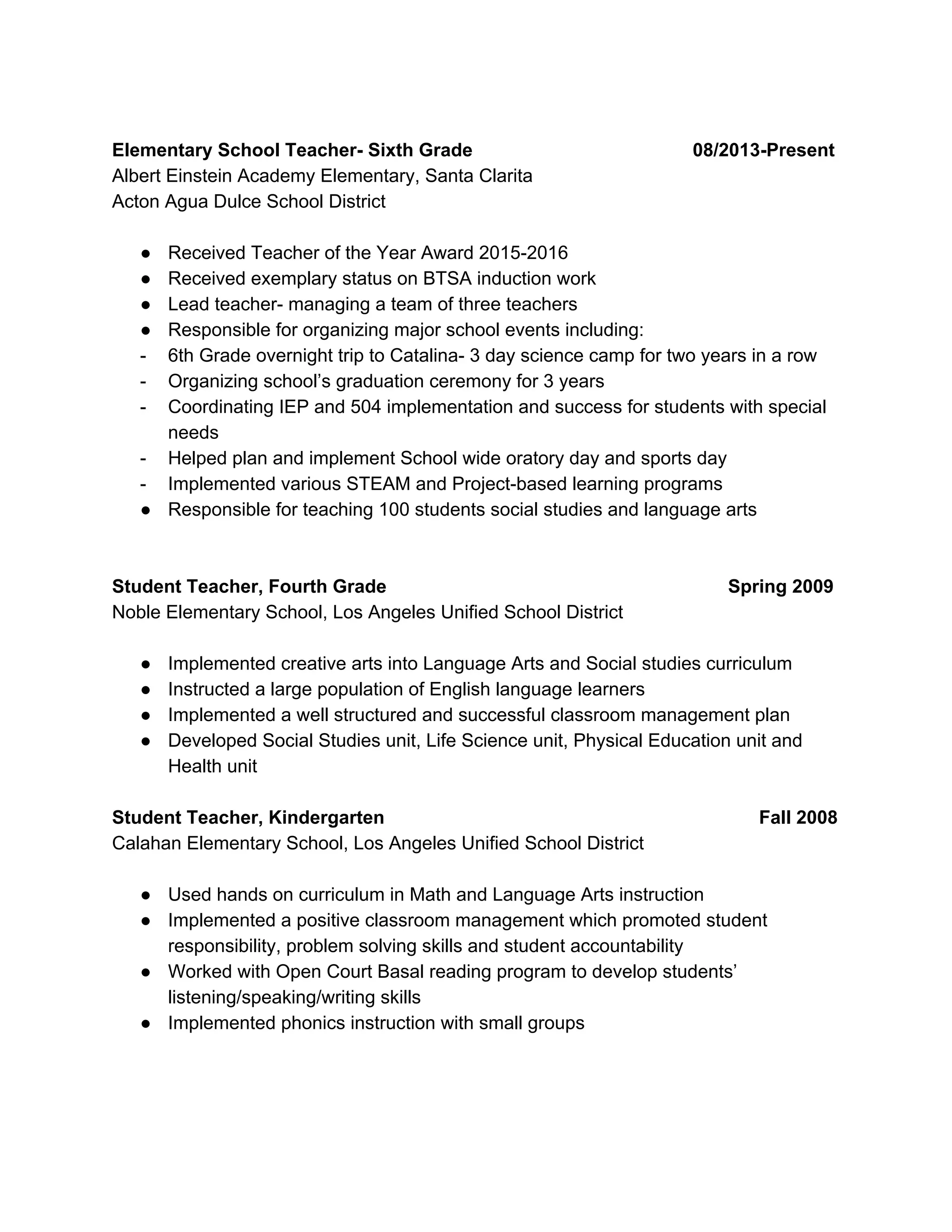 2017_TeacherResume_SheilaSpaccia | PDF