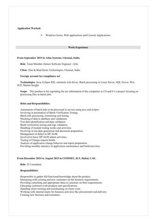 Meignanam - Software Test Engineer(QA) | PDF