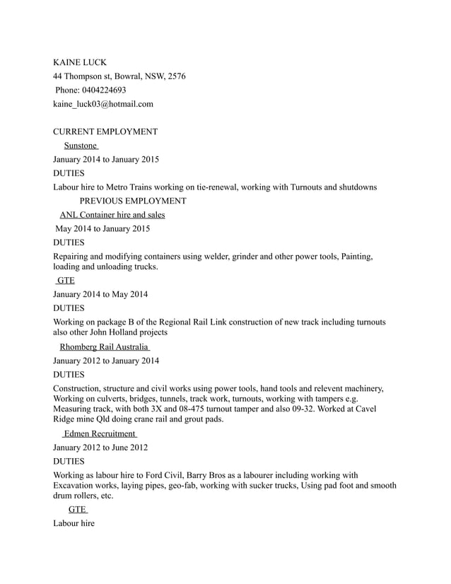 KAINES RESUME 041014 | RTF