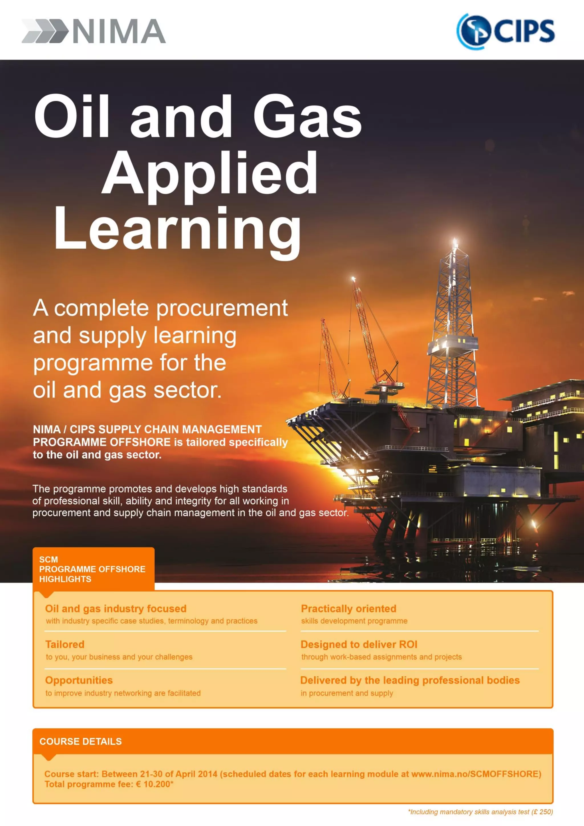 NIMA CIPS SUPPLY CHAIN MANAGEMENT PROGRAMME OFFSHORE | PDF