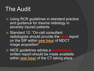Trauma reporting re-audit | PPT