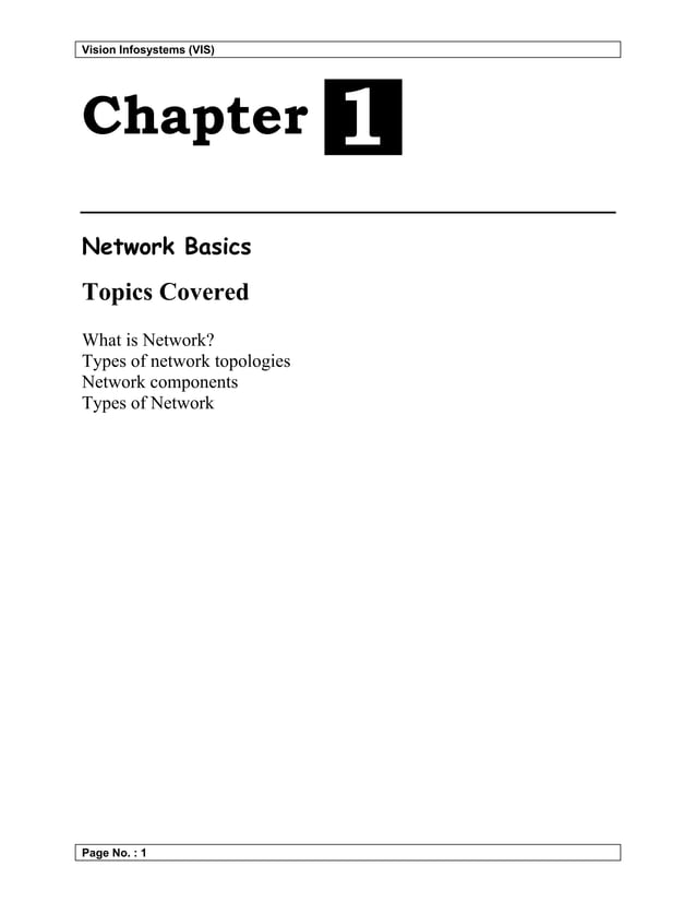01 - networking basics notes | PDF