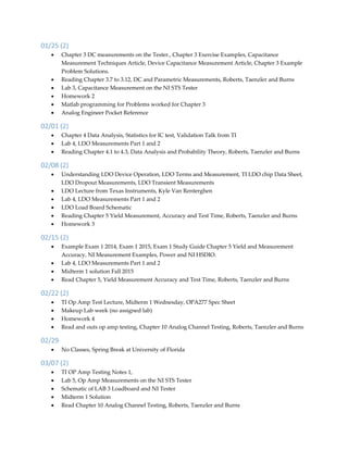 Learn NI STS tester at Univiversity of Florida | PDF