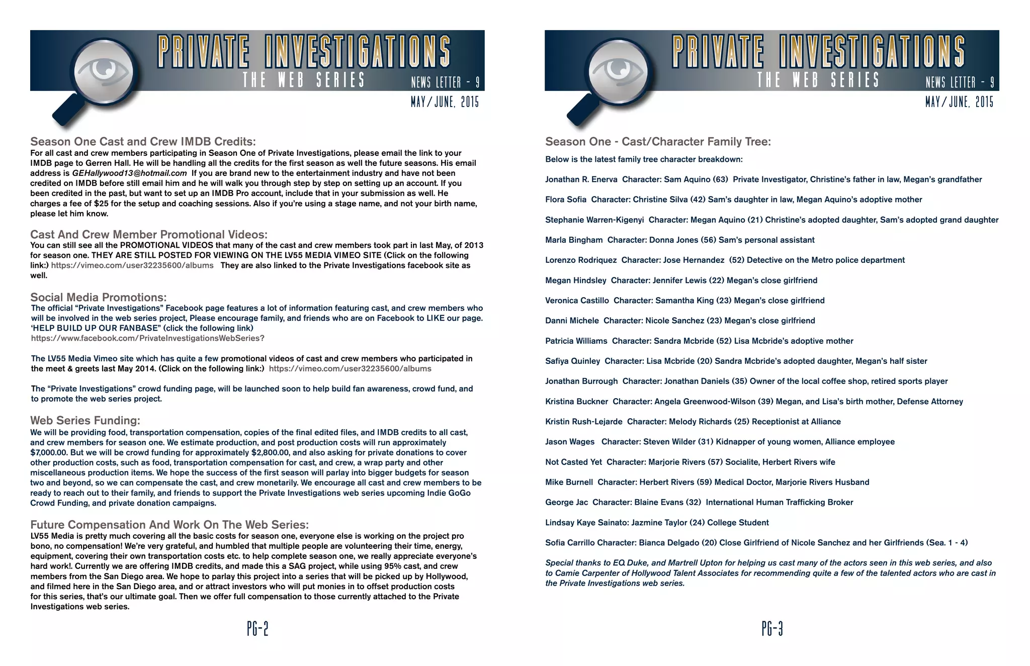 PrivateInvestigationsNews9Interact | PDF | Television | Entertainment