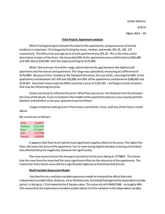 Final Project Summary | PDF