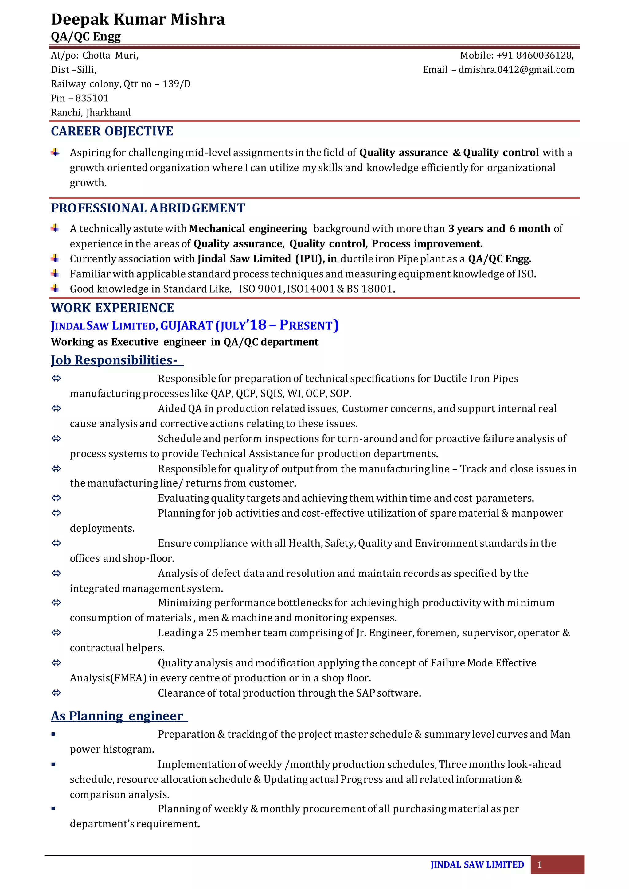 Deepak kumar mishra | DOCX