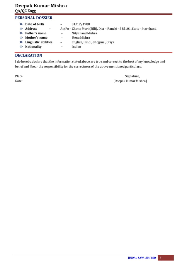 Deepak kumar mishra | DOCX