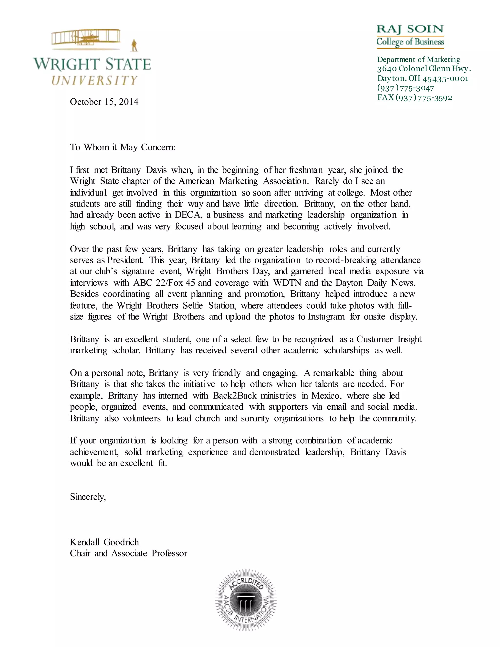 Dr. Goodrich recommendation letter | DOCX