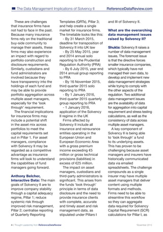 Special Report: Data Management Implications Of Solvency II | PDF