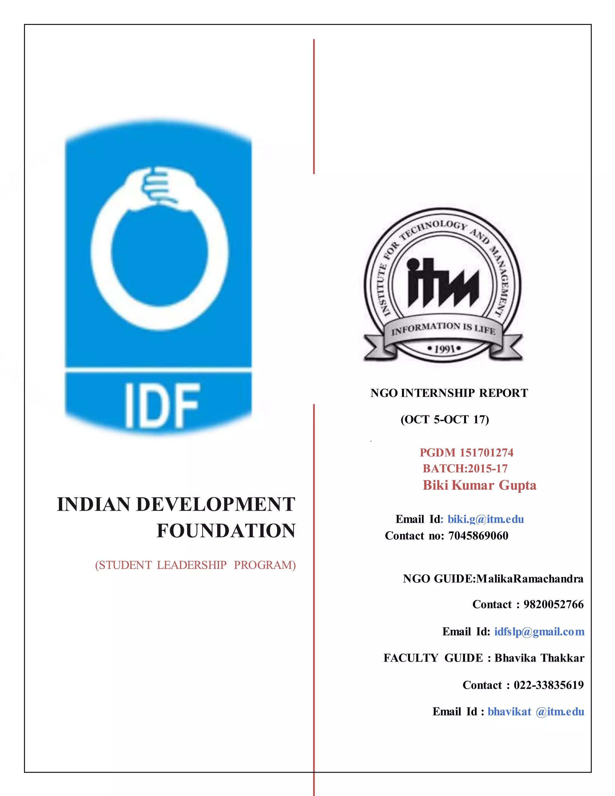 final report ngo IDF | DOCX