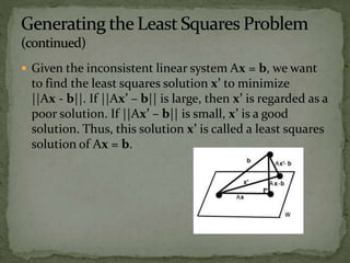 Least Squares | PPTX