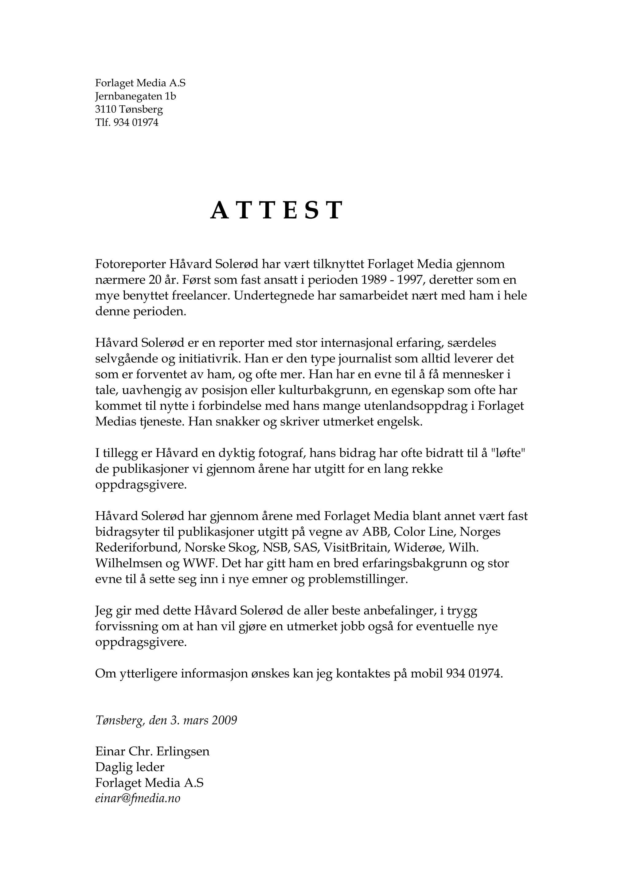 Attest Håvard Forlaget Media | PDF