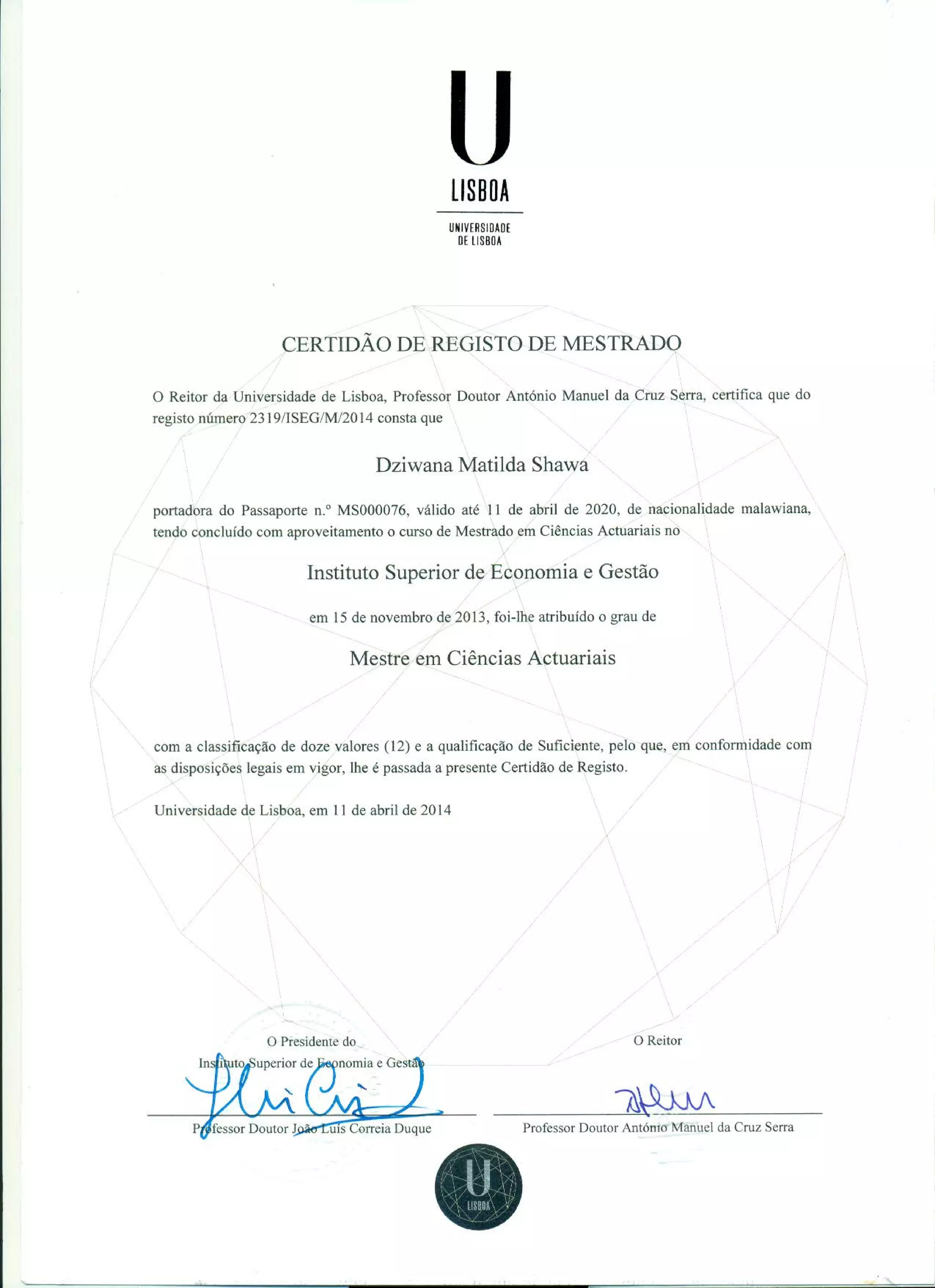 Masters Degree | PDF