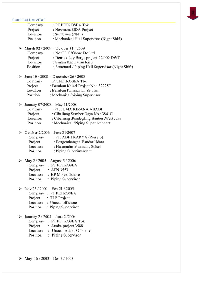 CV Achmad Zaelani | PDF