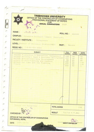 8. Master's Transcript | PDF