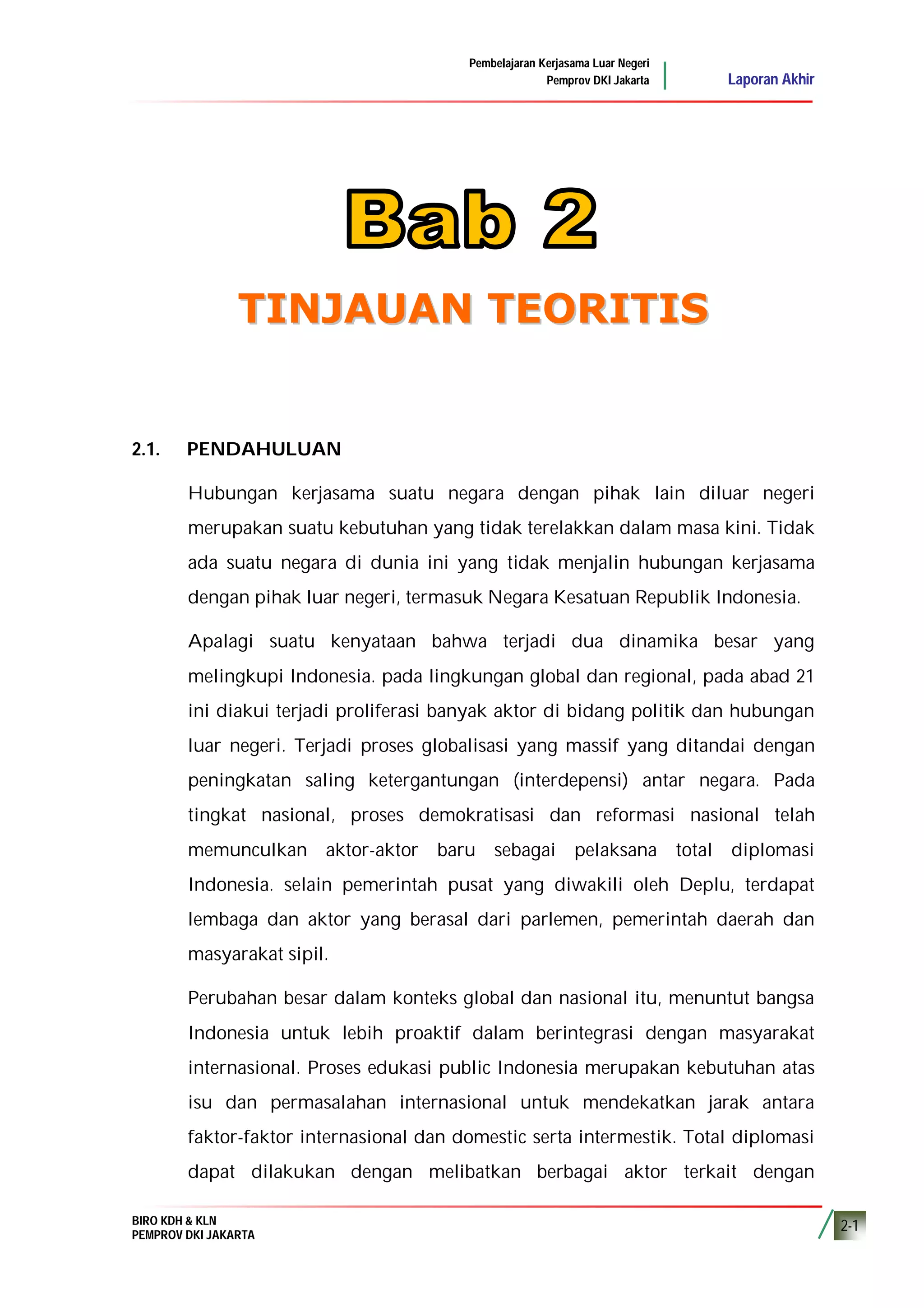 4 bab ii tinjauan teoritis | PDF