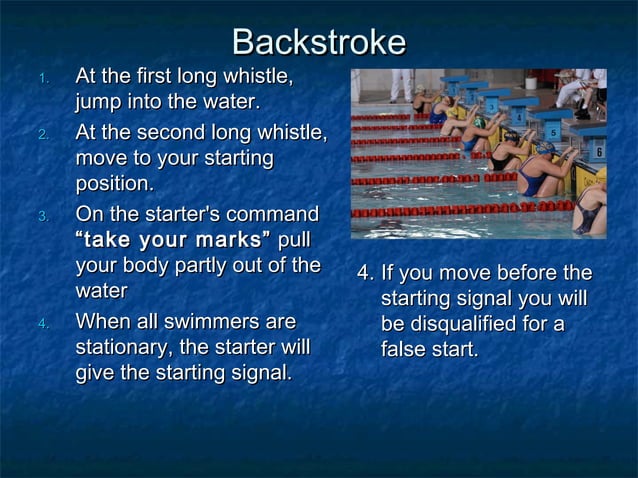 Swimming Stroke_Backstroke | PPT | Swimming | Sports