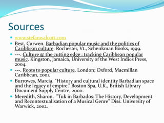 Barbadian Music | PPTX