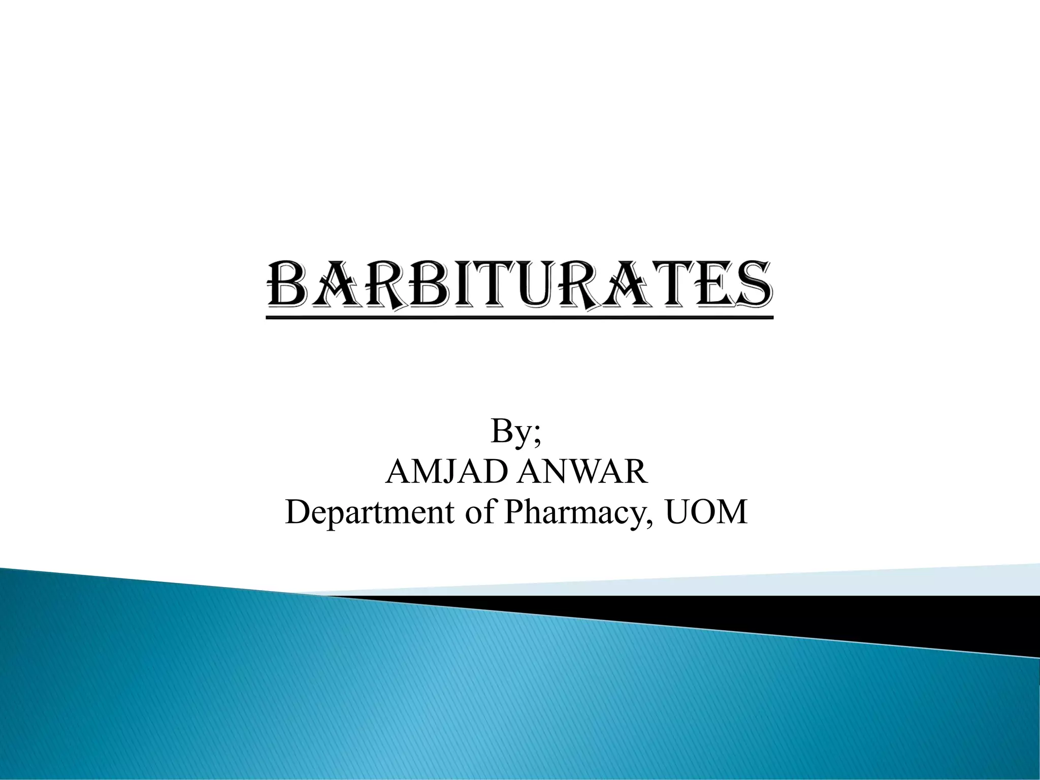 Barbiturates | PDF