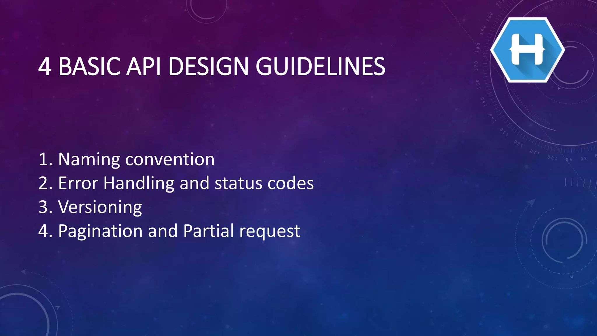 4 basic api design guidelines | PPTX | Web Development | Internet