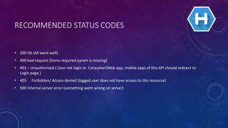 4 basic api design guidelines | PPTX | Web Development | Internet