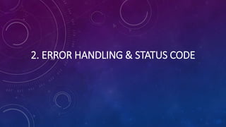 4 basic api design guidelines | PPTX | Web Development | Internet