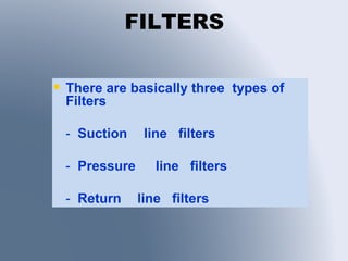 4 basic hydrulic system | PPTX