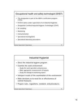 4 basicprinciple higieneindustri | PDF