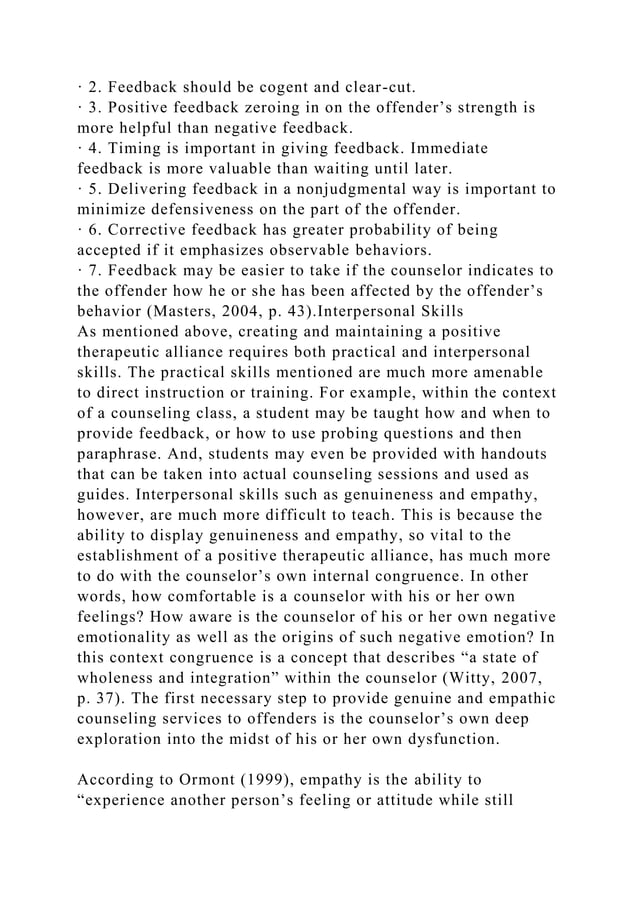 4 Basic Rapport Building, Goal Setting, and ImplementationCHAPTER OB ...