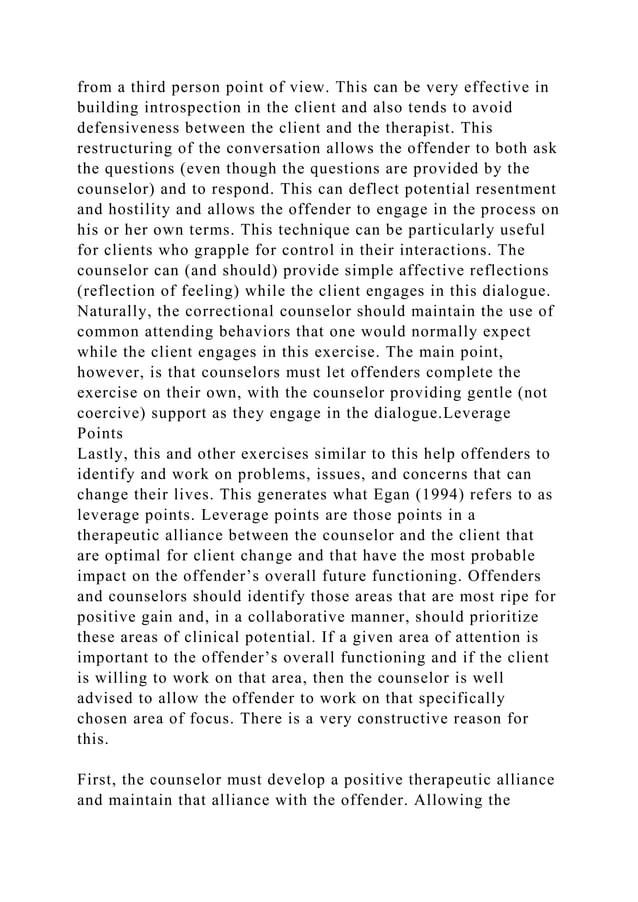 4 Basic Rapport Building, Goal Setting, and ImplementationCHAPTER OB ...