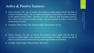 Basics of Sensors & Transducers | PDF