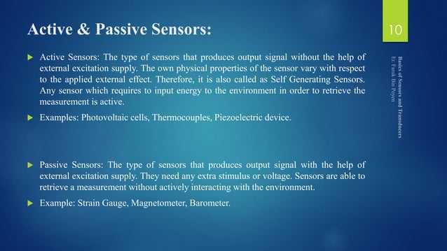 Basics of Sensors & Transducers | PDF | Physics | Science