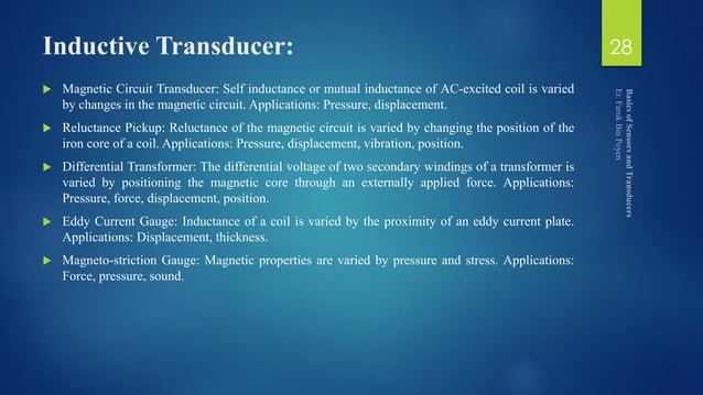 Basics of Sensors & Transducers | PDF | Physics | Science