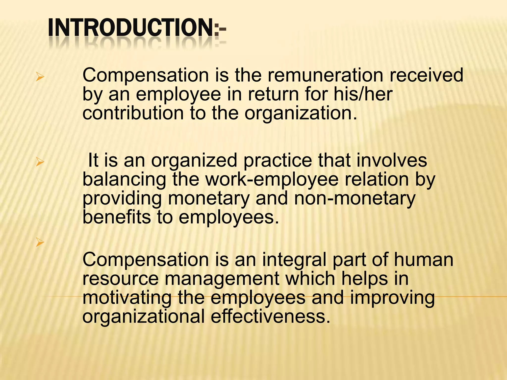 module iv types of compensation plans | PPTX