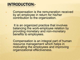 module iv types of compensation plans | PPTX