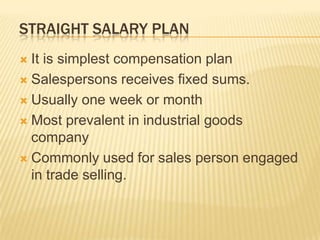 module iv types of compensation plans | PPTX
