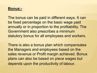 module iv types of compensation plans | PPTX