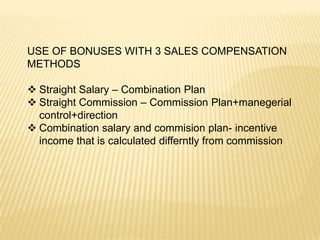 module iv types of compensation plans | PPTX
