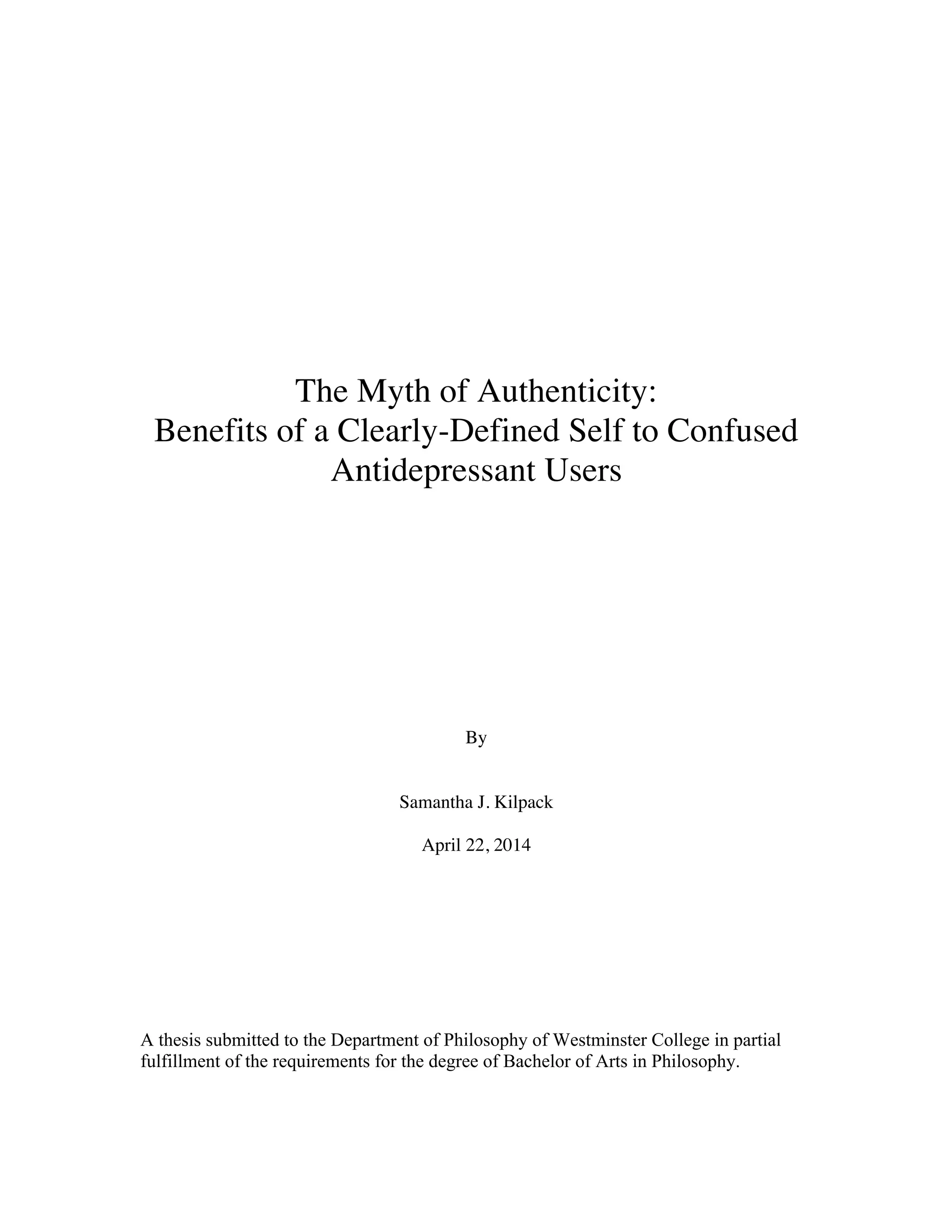 The Myth of Authenticity | PDF
