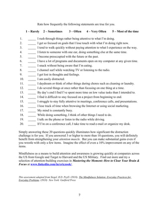 Mastering the Moment | DOC