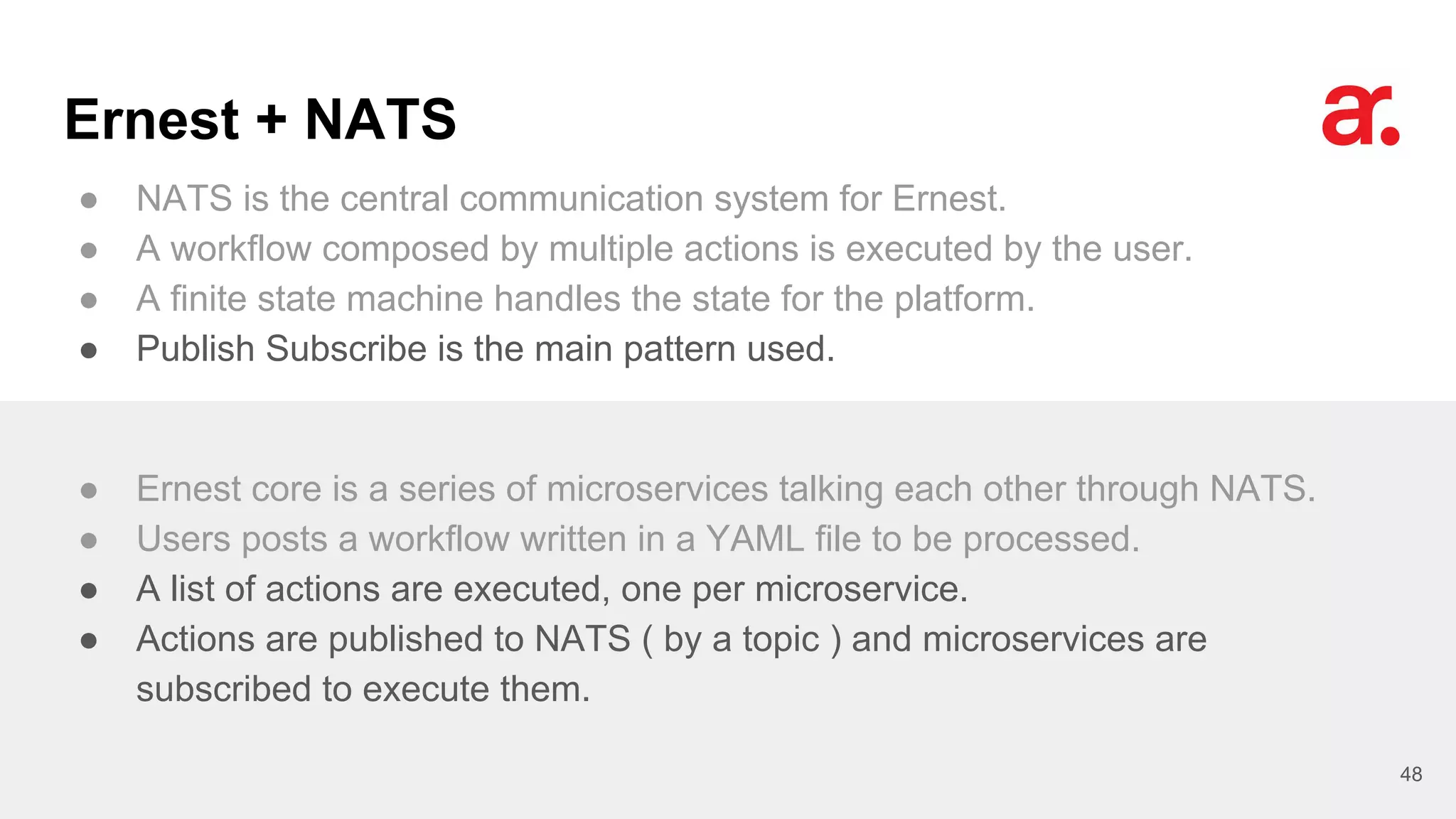 NATS in action - A Real time Microservices Architecture handled by NATS | PPT