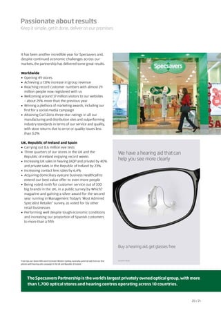 Specsavers Annual Review | PDF | Eye and Vision Conditions | Diseases ...