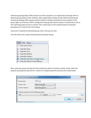 Getting the Most Out of Tivoli Endpoint Manager | PDF