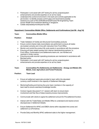 Ratish Nair-Resume | DOC