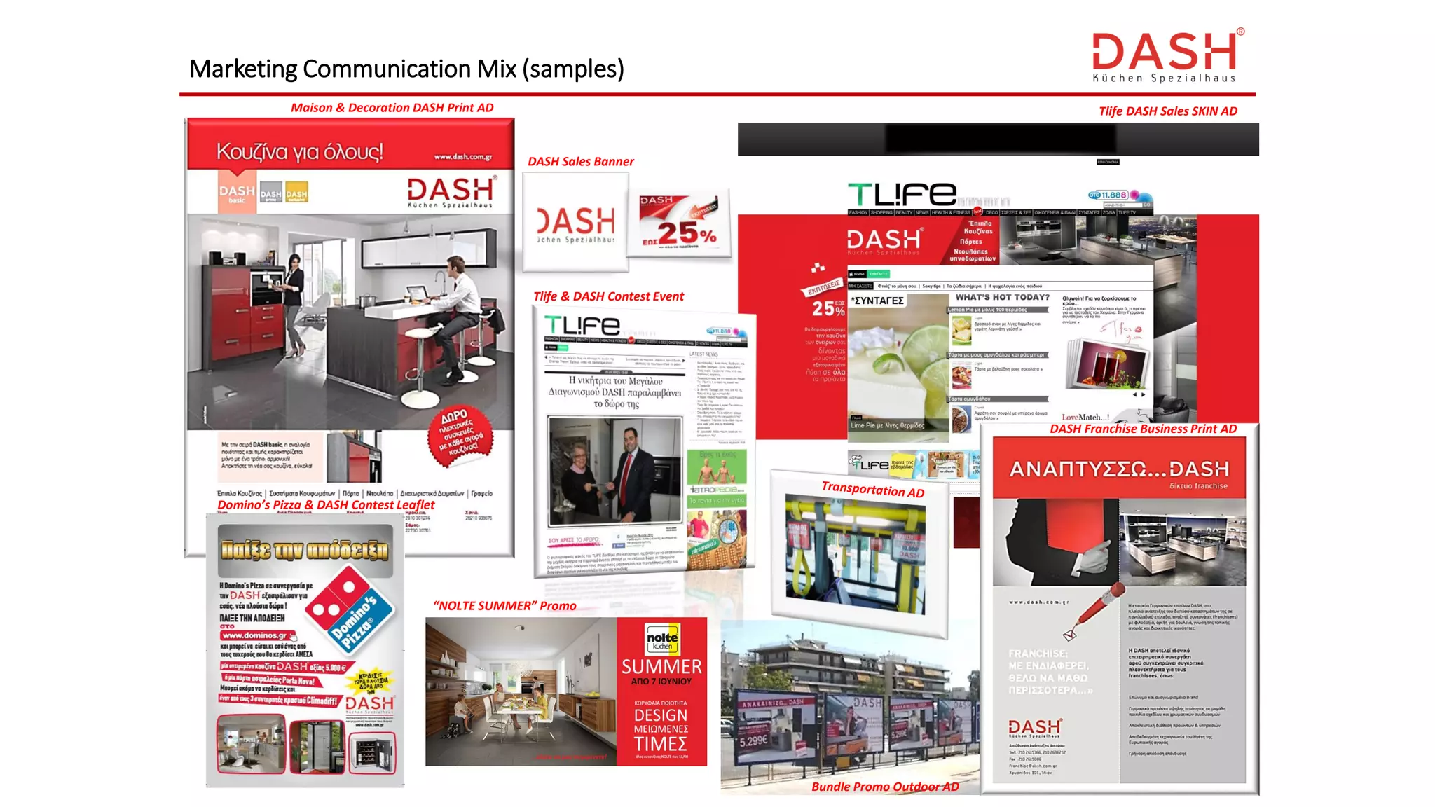 DASH Marketing Communication (samples) | PPT