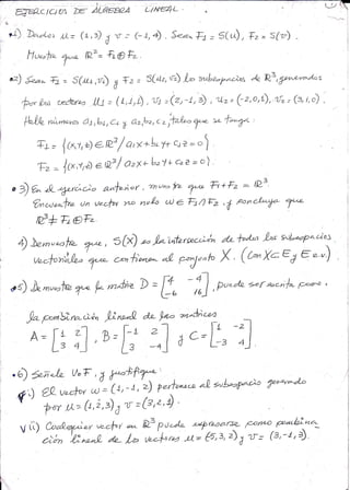 algebra Lineal | PDF