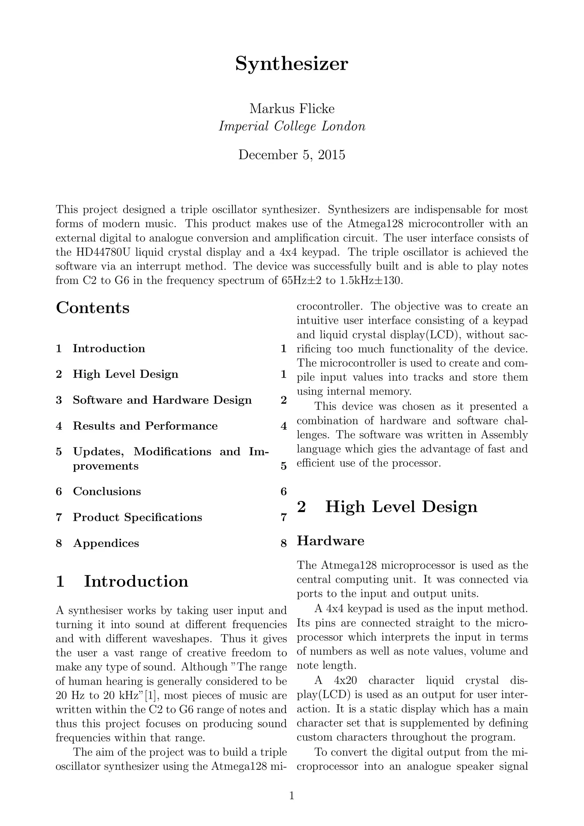 Laboratory Report Sample | PDF