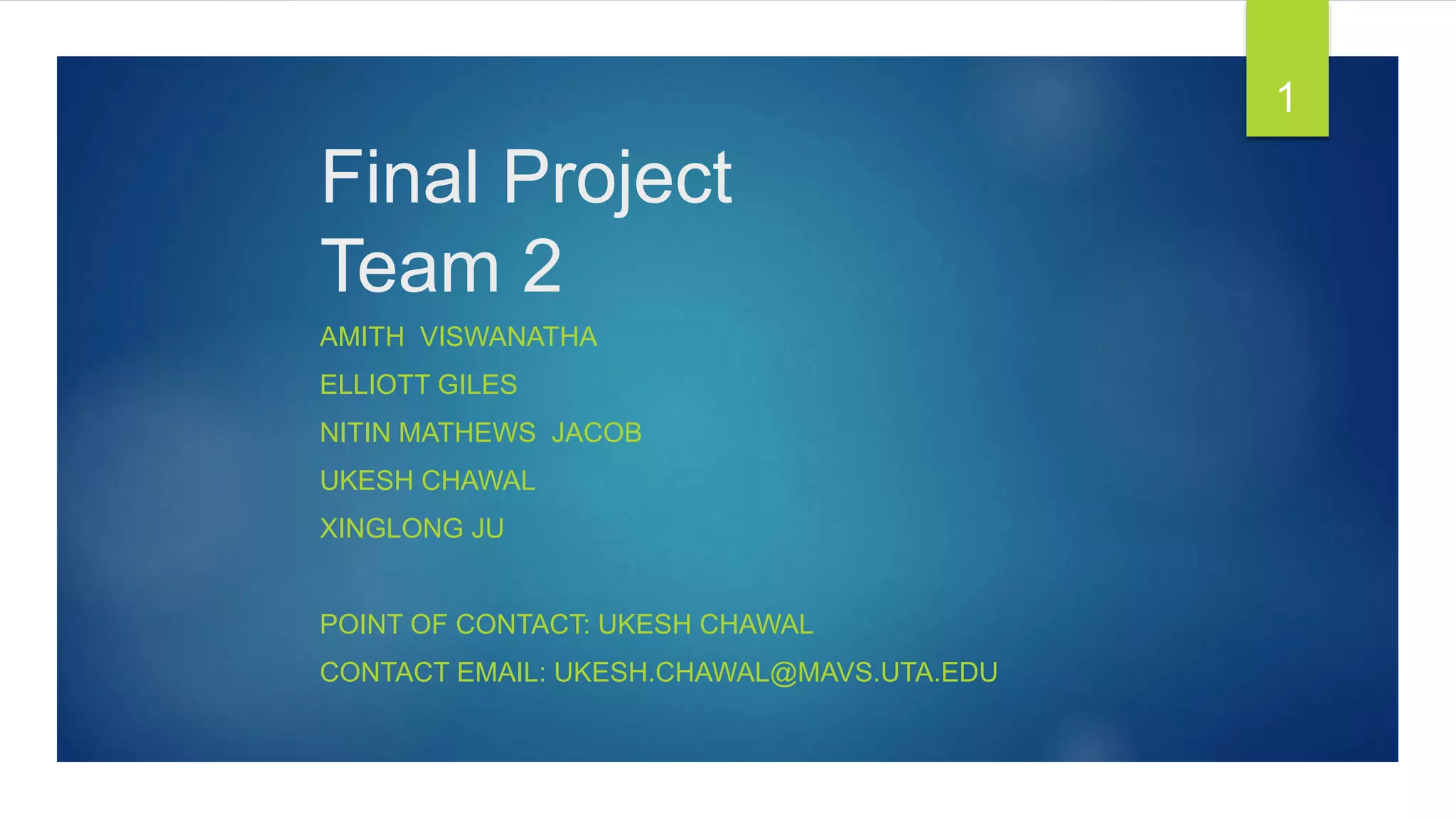 System Engineering Project - Team 2 | PPT