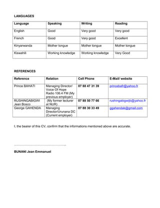 CV_BUNANI_ANGLAIS | DOC