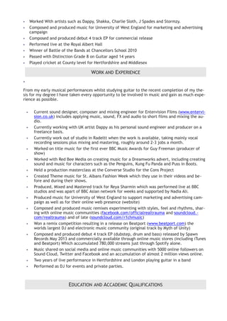 Richard Watson CV | PDF
